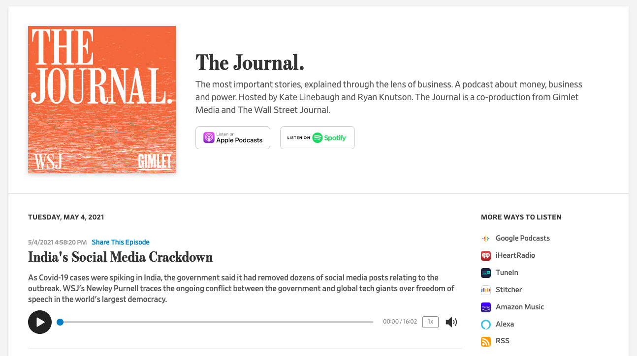 Me on ‘The Journal’ Podcast Talking India, Covid-19, and Social Media ...