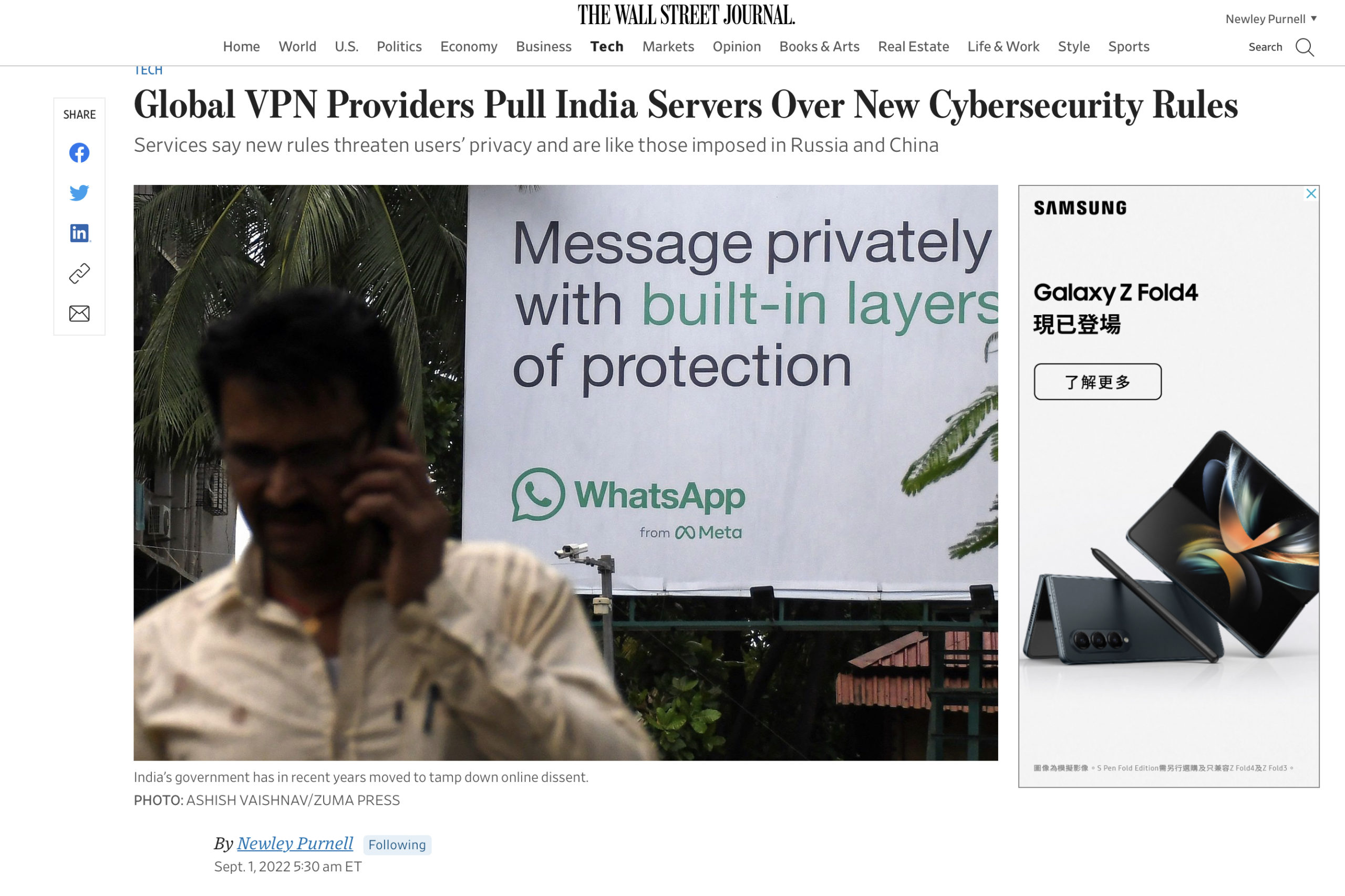 Global VPN Providers Pull India Servers Over New Cybersecurity Rules ...